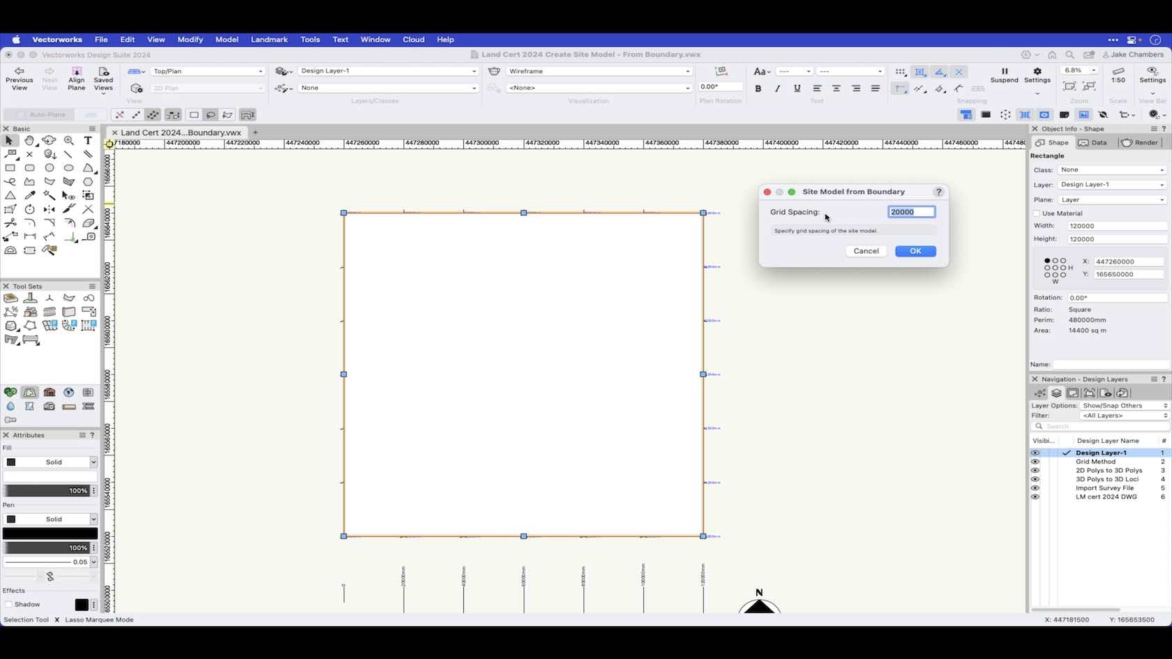 CREATE SITE MODEL COMMAND - CREATE SITE MODEL FROM BOUNDARY 2024 | Vectorworks University